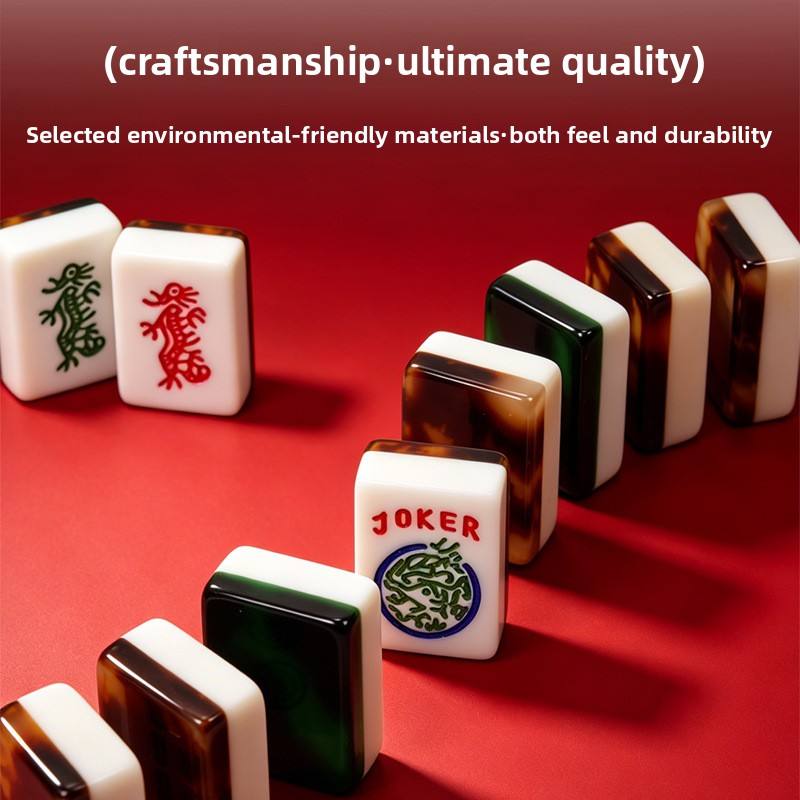 Mahjong Tile Set (166 Tiles) Tortoiseshell Pattern Design Scratch ...