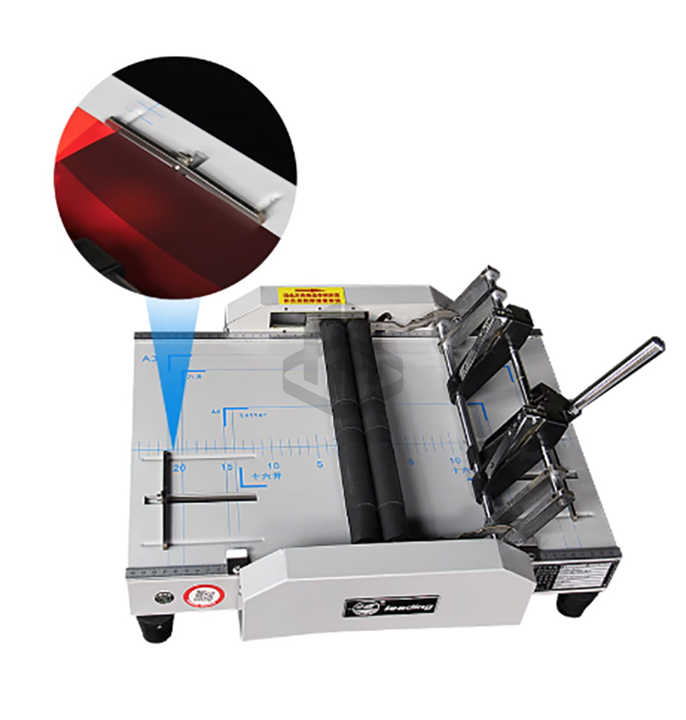 (ZY-1A)A3 Electric Automatic Book Binding Machine Desktop Manual Booklet Maker Saddle Flat ...