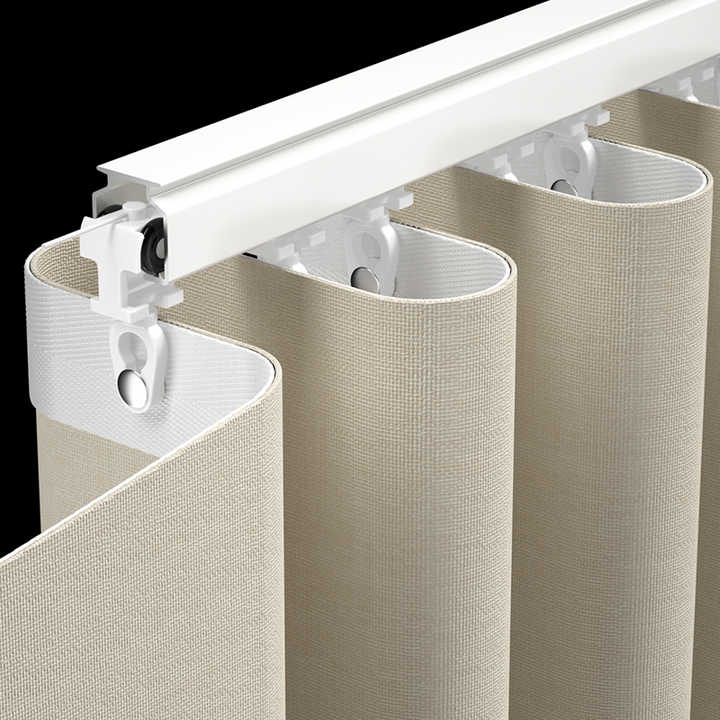 Modern Curtain Track Runners S Wave Curtain Runner for Roller Curtain ...