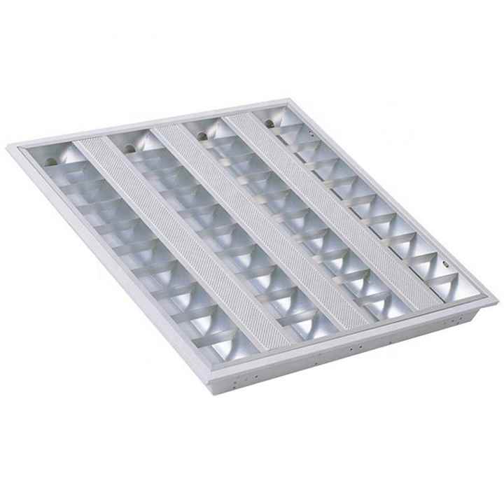 T8 Ceiling V Leaf Louver Fitting 60x60 3x18w 4x18w LED Fluorescent ...