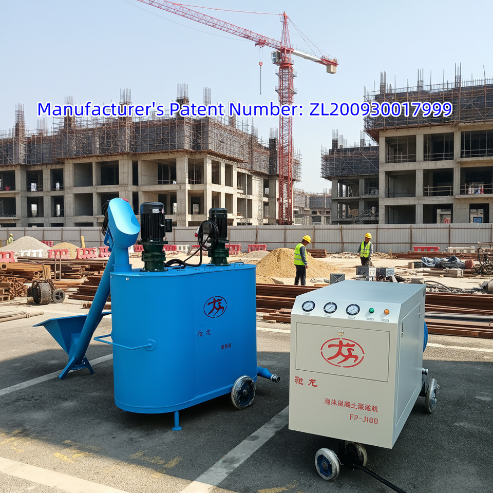 Electric Building Floor Construction Foam Concrete Machine with Motor ...
