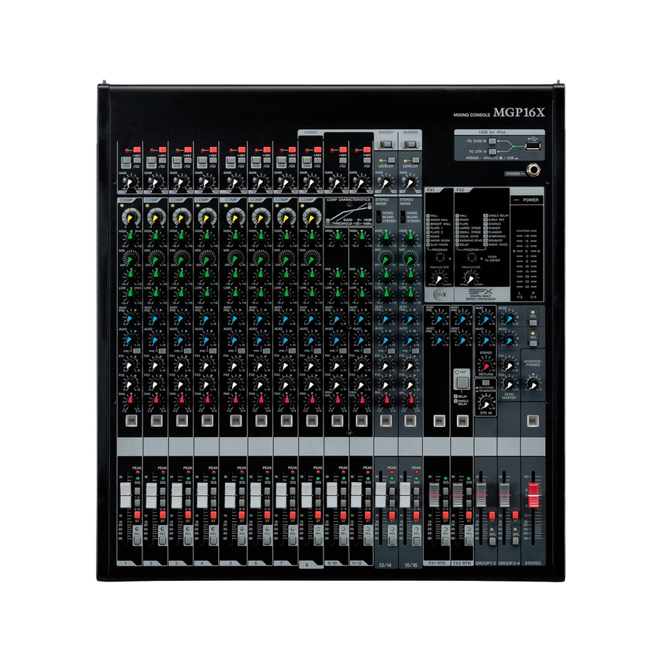 MGP16X 16-Channel Mixer with USB and FX - Professional Sound