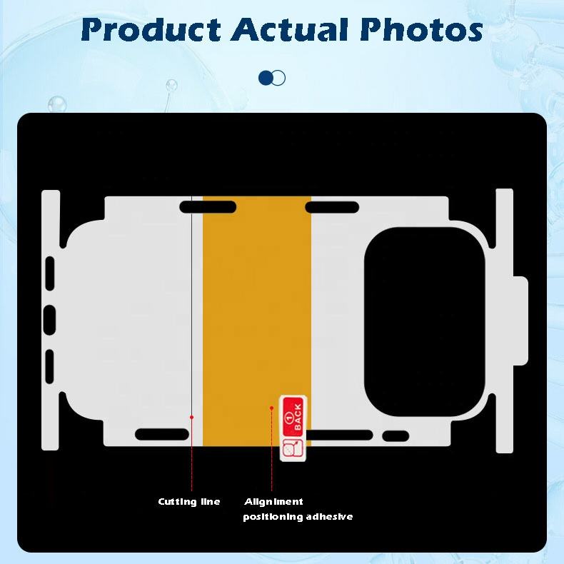 0.13mm Transparent Back Film for iPhone 17 17Pro 17Air 17 Pro Max 16 15 ...