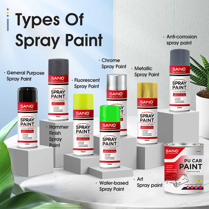 Sanvo China Manufacturer Aerosol Spray Paint - 12oz Car Care