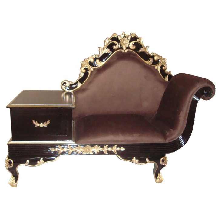 Telephone Sofa - Classic Wooden Frame Upholstered in Suede