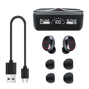 TWS M90 Pro Wireless Stereo Earphones with Active Noise Cancellation