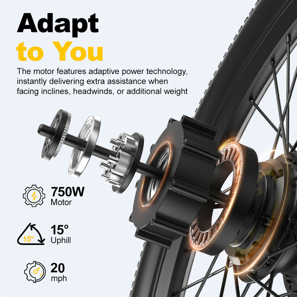 Aairsk 400W Rear Motor Electric Bicycle with Hidden 36V 13Ah Lithium ...