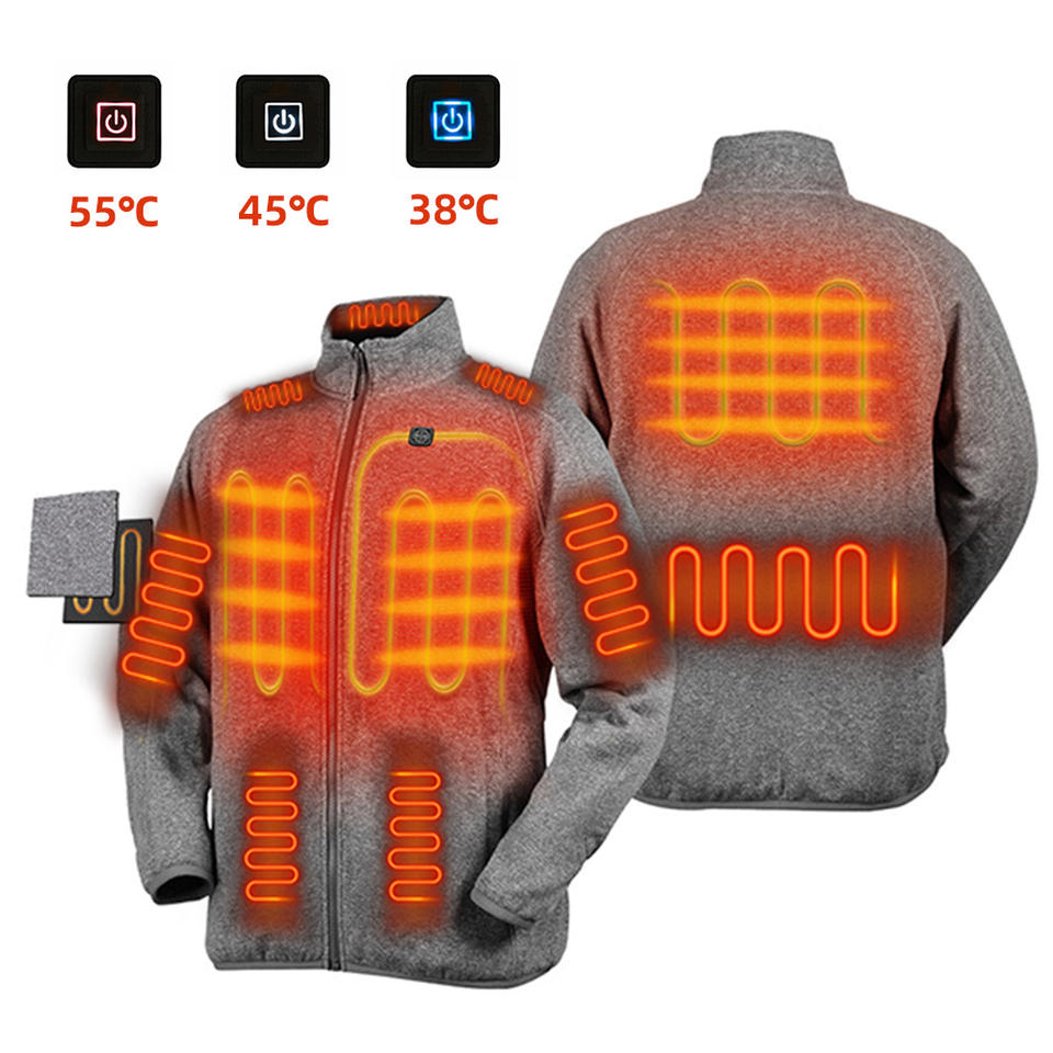 American Style Men Overheat Protection Heating Jacket Washed Heated ...