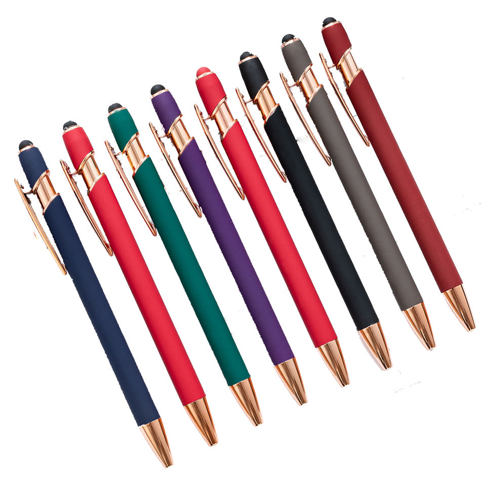 Rose Gold Stylus Pen - Customizable Ballpoint Touch Pen