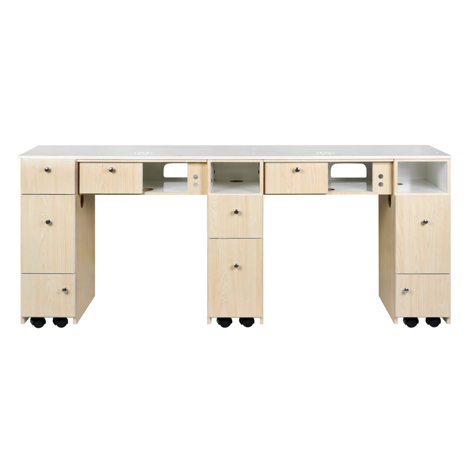 Vietnam Customized Color Modern Fashionable Minimalist Wood Nail Table ...