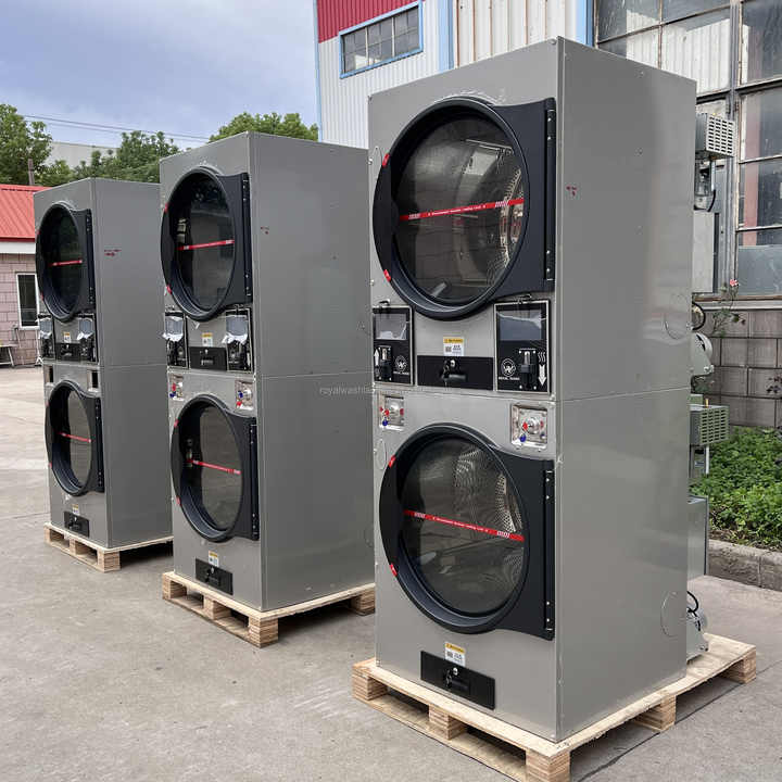 Coin Operated Stack Dryer for Laundromats - 5 Year Warranty