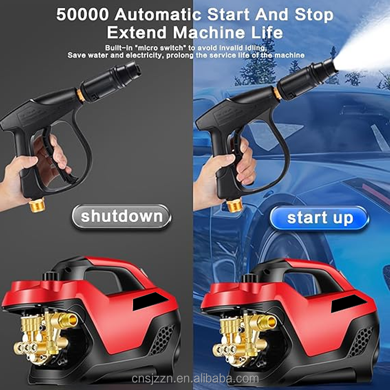 Portable Electric Pressure Washer 1800W High Power Car Cleaning Machine ...