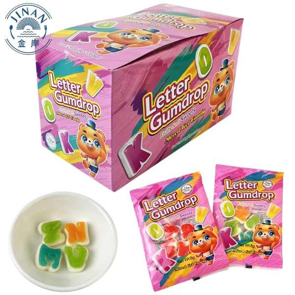 Wholesale 8g*30 Boxes Multi-Color Letter Gummy Candy Fruit-flavored ...