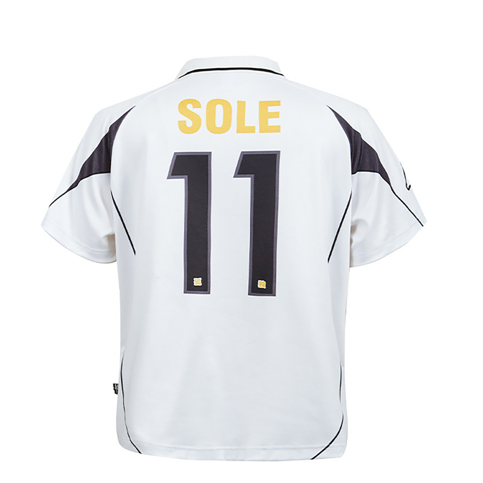 Men's White Jersey Short Sleeve T-Shirt Digital Front Black Contrast ...