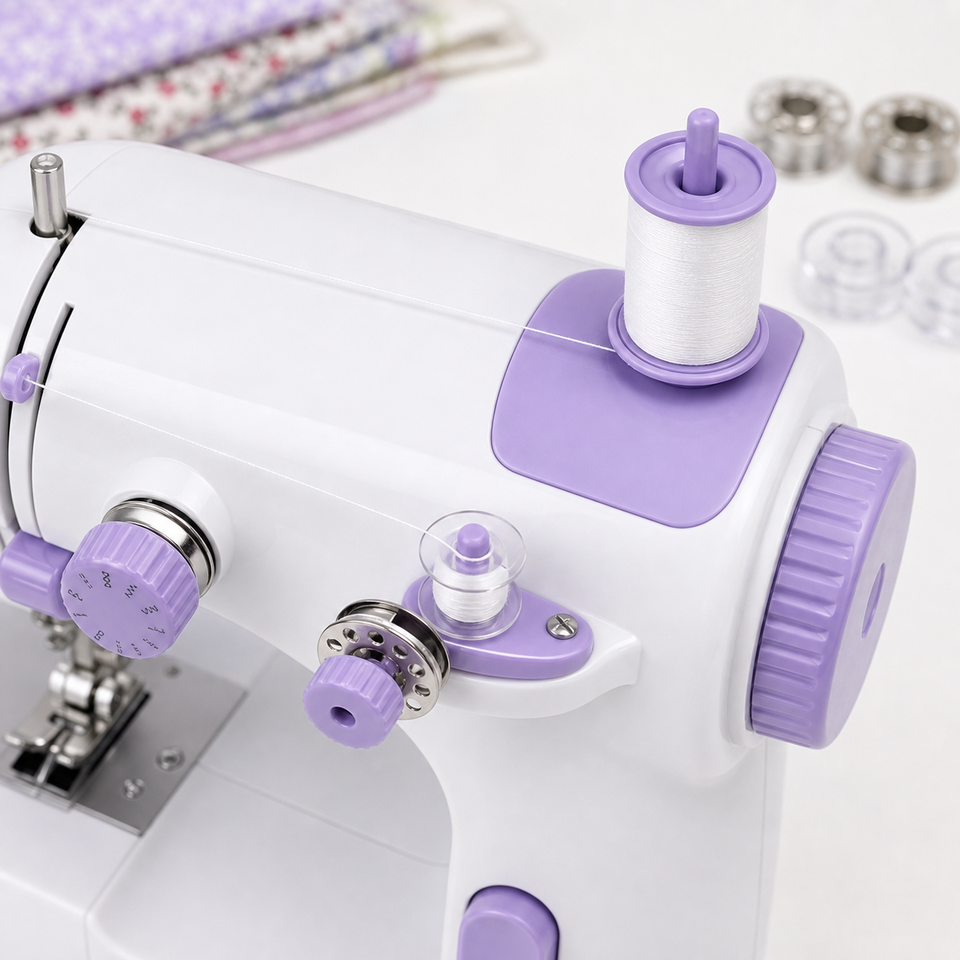 EB China Portable Sewing Machine Bundle with Thread Bobbins Needle Set ...
