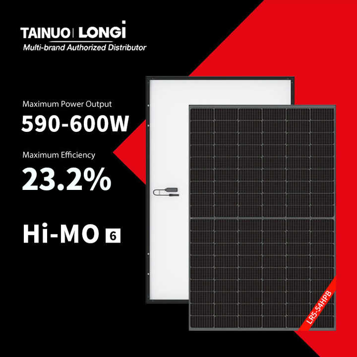 LONGi Hi-MO X6 Scientists LR5-72HTH 590-600M Half Cell T Technology High Voltage Himo Hi mo 6 ...