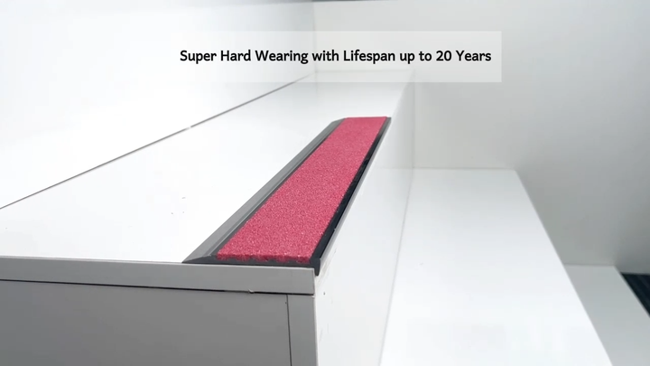Outdoor Exterior Stainless stair nosing strip bunnings Concrete Step ...