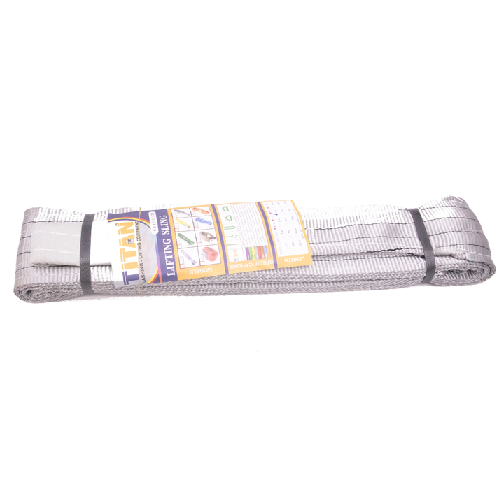 High-Capacity Polyester Webbing Slings With Grey 4 Tons for Heavy Duty ...