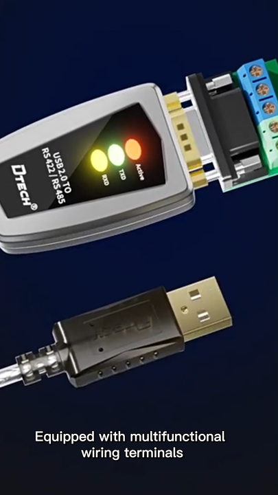 Dtech Db9 Serial Port Device Converter Cable 0.5m Usb 2.0 To Rs485 ...
