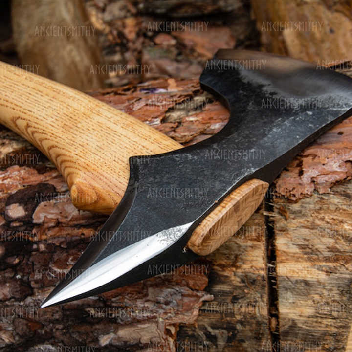 Personalized Firefighter Axe Hand Forged Firemans Axe Gift Two Handed ...