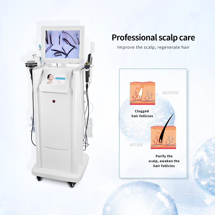Factory Direct Sales Oxygen Nozzle High Frequency 8 in 1 Scalp Analyzer ...