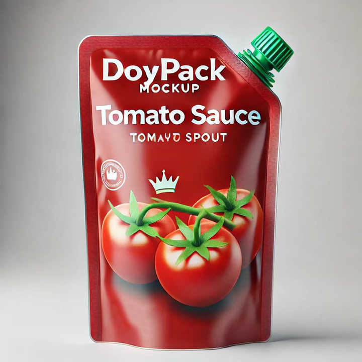 Custom Print Plastic Tomato Paste Nozzle Pouch Sauce Packing Bag Salad ...