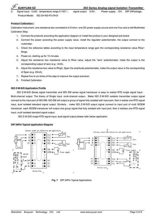 Pt100/Cu50 RTD Analog Signal Isolation Amplifier for Automation High Precision Temperature ...