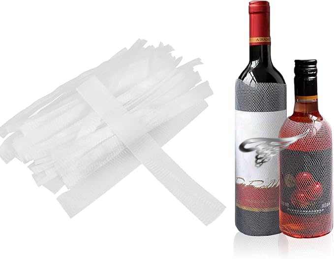 Disposable Wine Bottle Foam Mesh Cover - Wine Bottle Net Foam ...