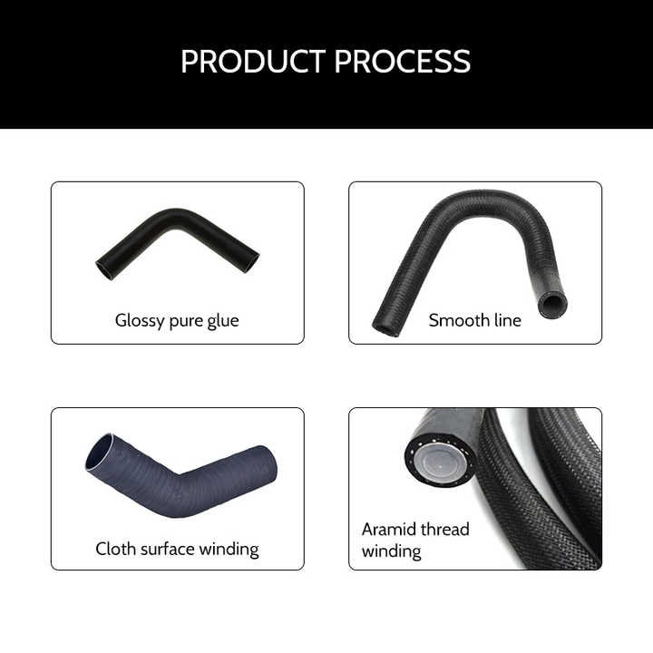 Customized Black Auto Parts Flexible Meter Silicone Vacuum Rubber ...