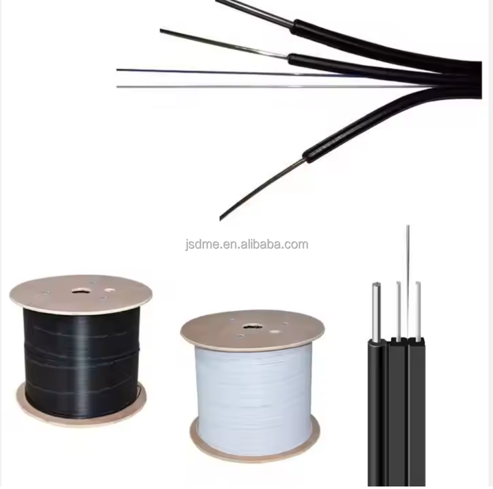 FTTH 1 Core Fiber Optic Cable - 500m, G657A1 Indoor/outdoor