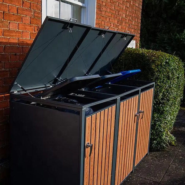 Efficient Waste Management with Durable wooden wheelie bin covers Solutions