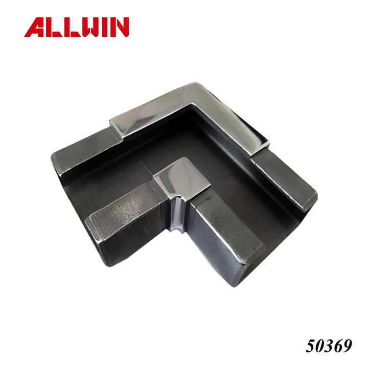 Stainless Steel 2 Ways 180 Degree Inline Cap Rails Connector