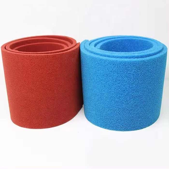 Heat resistant open cell silicone sponge rubber sheet from factory ...