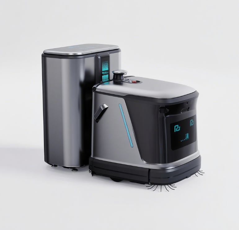 AI Powered Commercial Cleaning Robot Sweep Scrub Vacuum Floor Cleaner ...