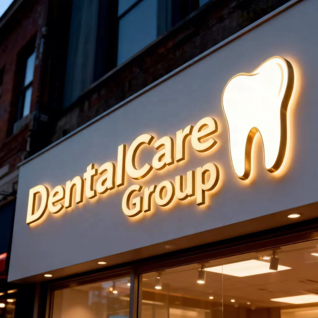 Illuminate Business Spaces with Advanced dental sign board design Solutions