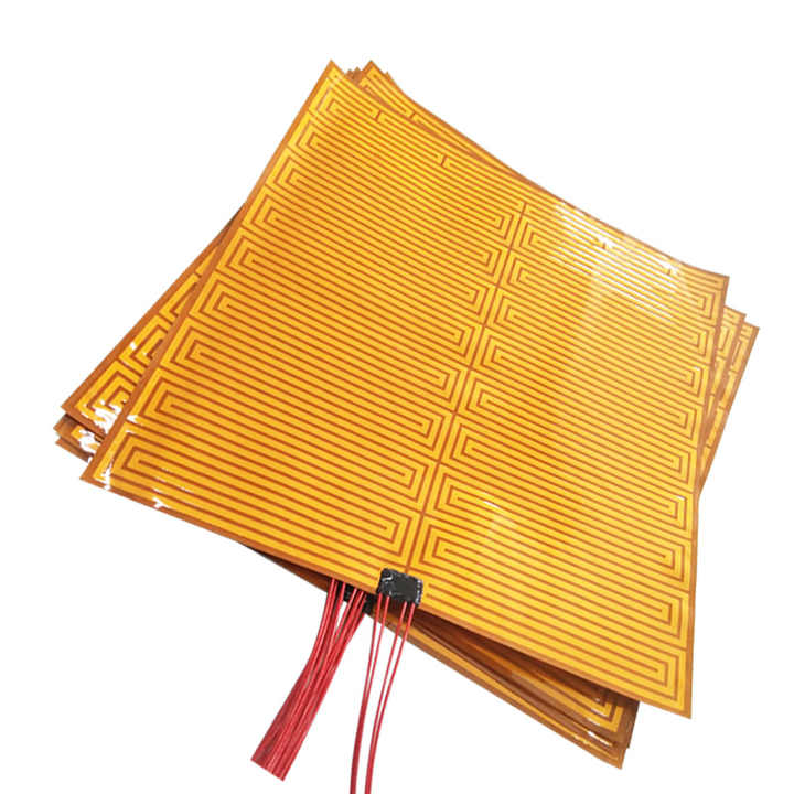 Dc12v Electric Thermo Foil Flexible Kapton Polyimide Heating Film Pi ...