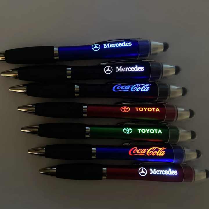 Flashing Pen - Custom Logo Multi-Function Ballpoint Pen