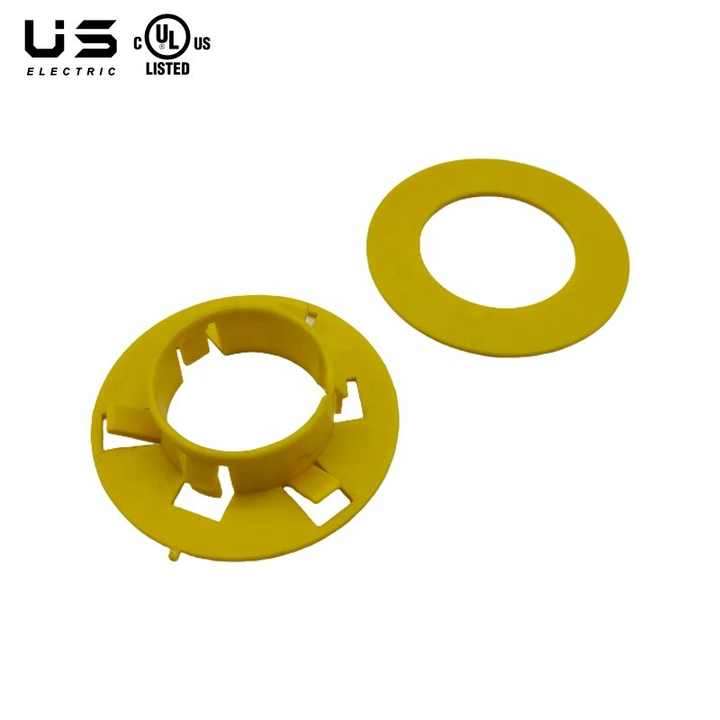 Yellow Universal Metal Stud Grommets - Protect Wire Insulation
