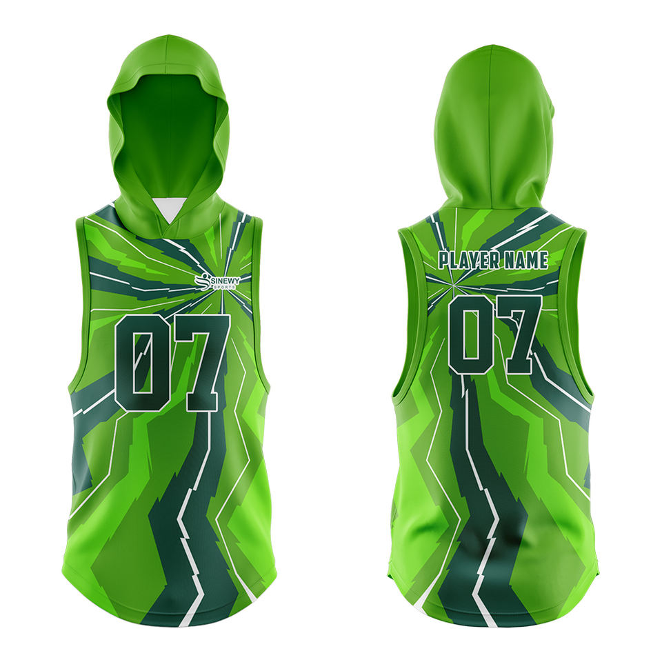 Men’s Custom Flag Football Uniform Hooded Jersey Set Breathable ...