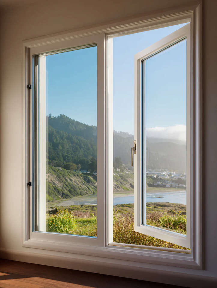 Modern Style Aluminium Casement Window American Standard Tempered Glass ...