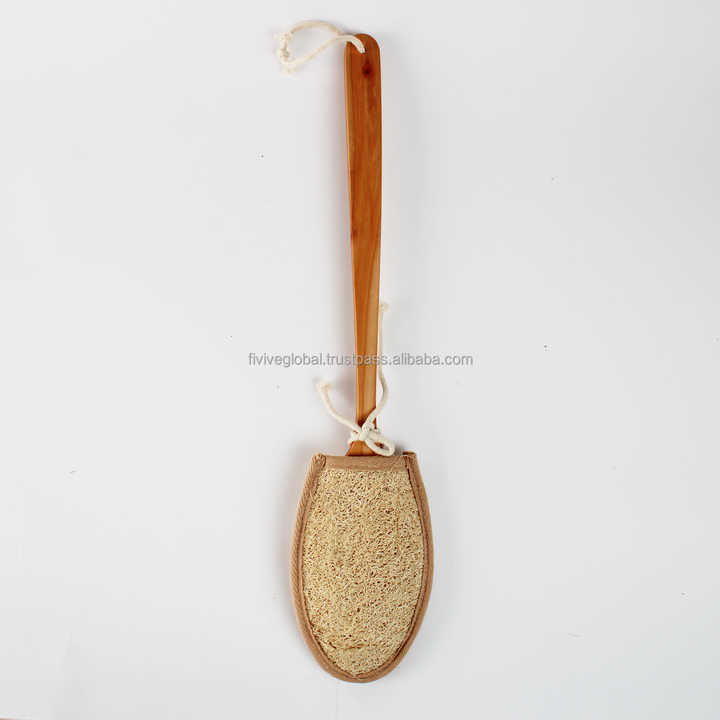 Wholesale Long Handle Loofah Back Brush, Provides Deep Exfoliation And ...