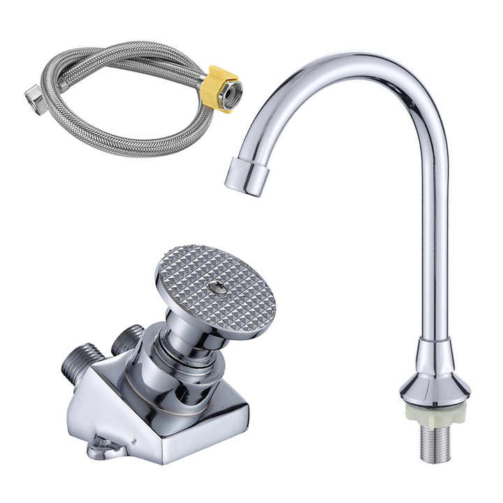 Medical Foot Operated Water Tap Stainless Steel Pedal Foot Control ...