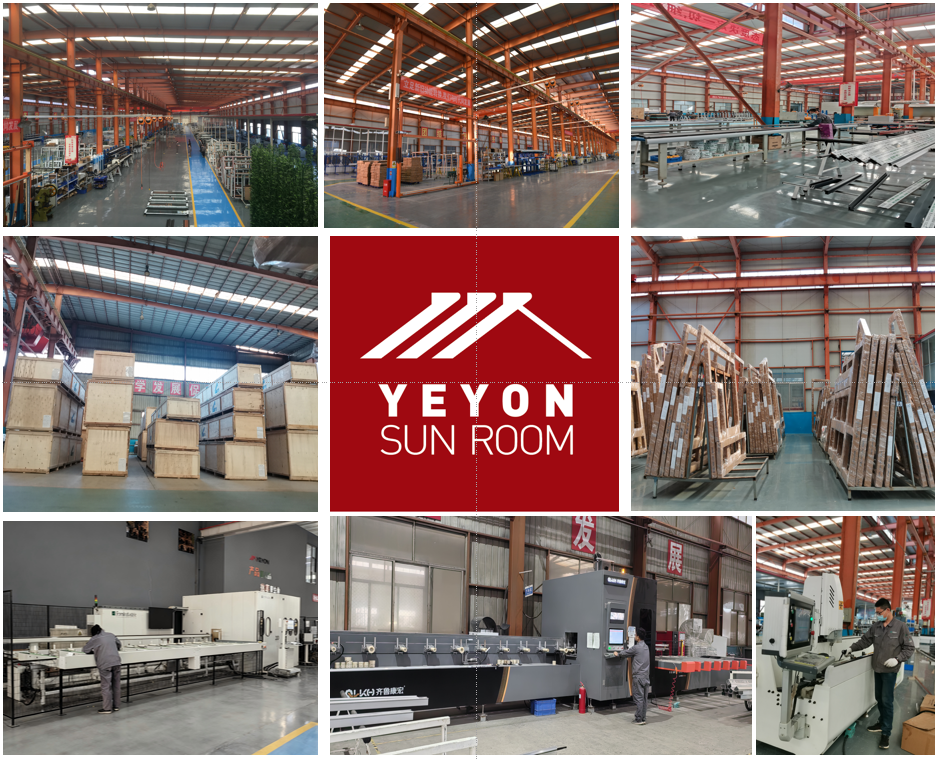 Modern Contemporary Aluminum Pergola Glass House with Double Tempered ...