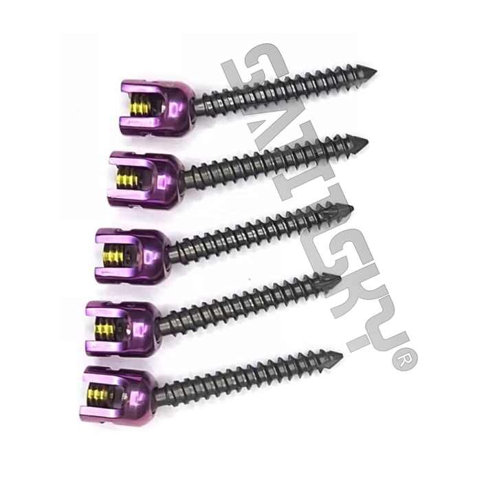 Spine Screws Titanium Surgery Polyaxial Spinal Grade 5 Pack of 5 Pcs ...