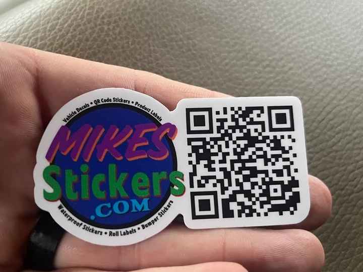 Wholesale Custom QR Code Stickers Waterproof White Vinyl Die Cut Logo ...