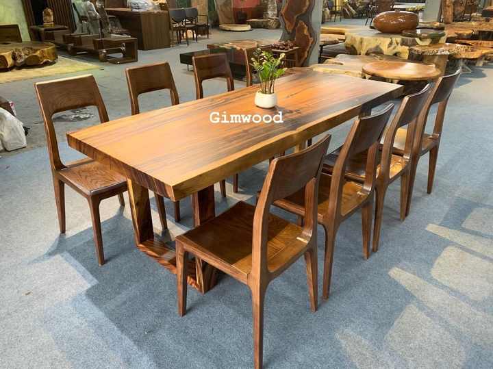 100% SOLID WOOD DINING TABLE SLAB/ LIVE EDGE WALNUT/SAMAN/KHAYA TABLE TOP MANUFACTURED in ...