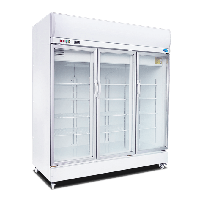 Heavy Duty Vertical Display Freezer 1560 Liter Capacity With Triple ...