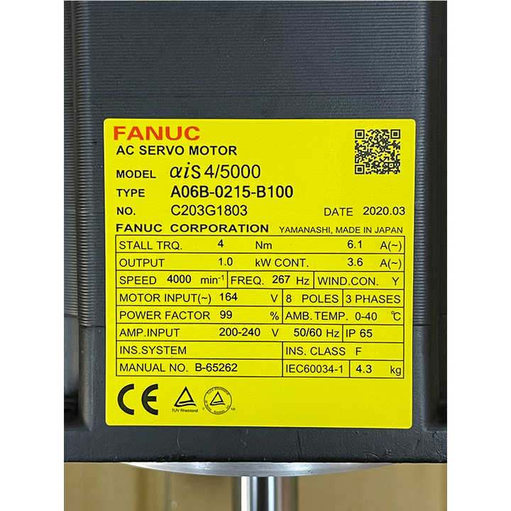 Nice Quality A06B-0215-B100 Fanuc CNC AC Servo Motor Used Condition| Alibaba.com