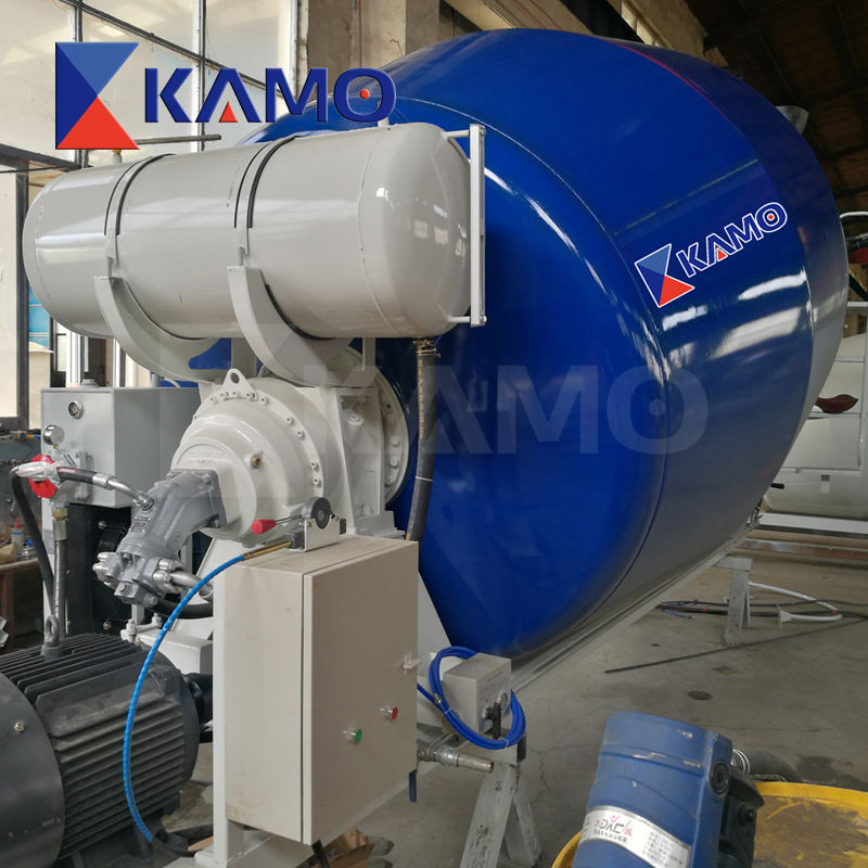 10m3 Hydraulic Concrete Mixing Tank Skid Mounted Drum Converts Flatbed ...