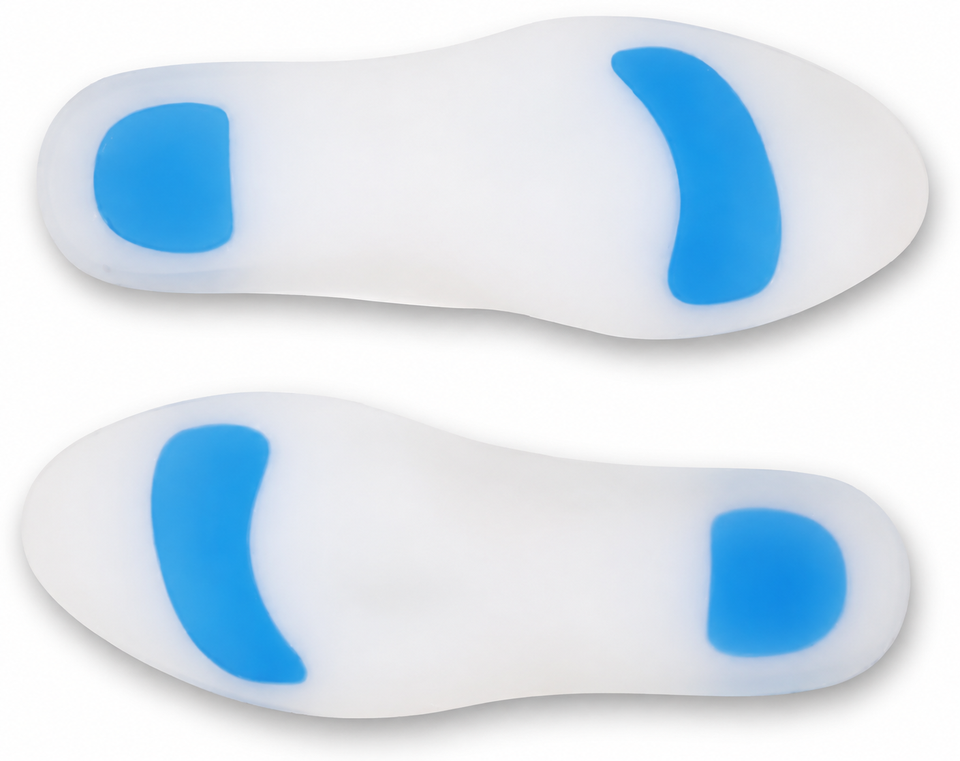 Orthopedic Silicone Shoe Inserts Cushioned Arch Support Insoles for ...
